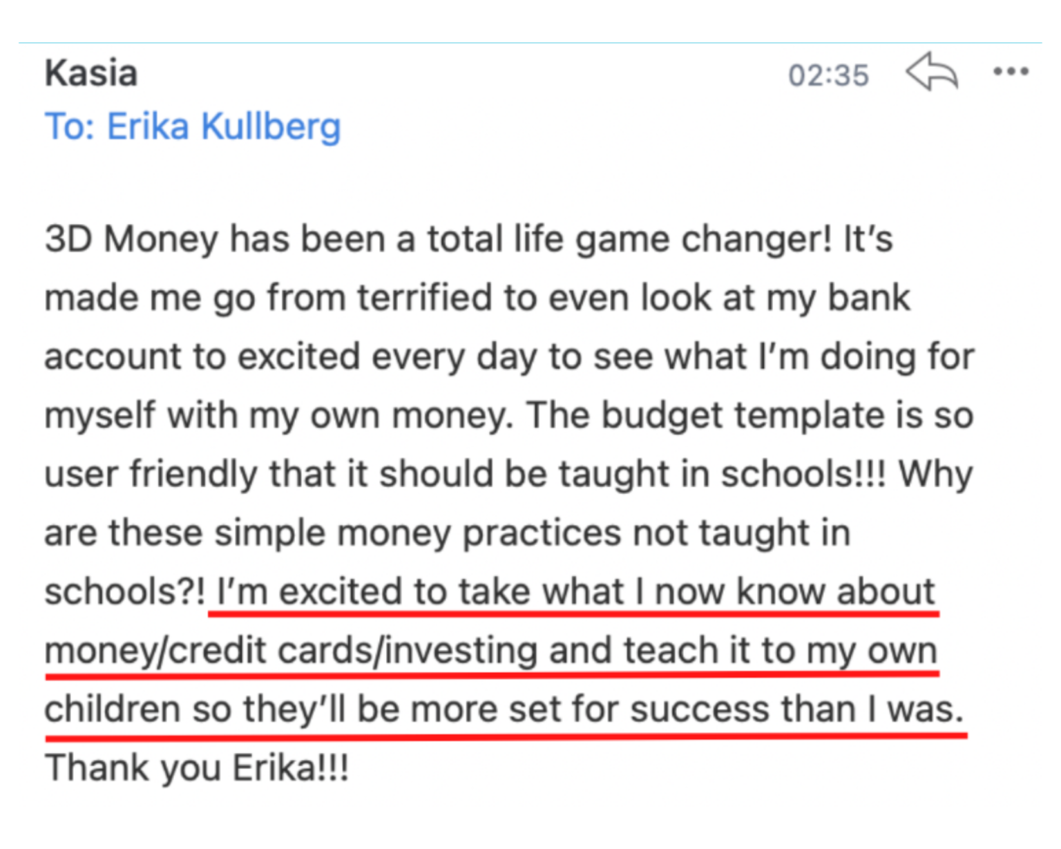 3D Money Special - Erika Kullberg