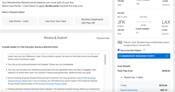 How To Use American Express Travel® to Book a Trip on Points